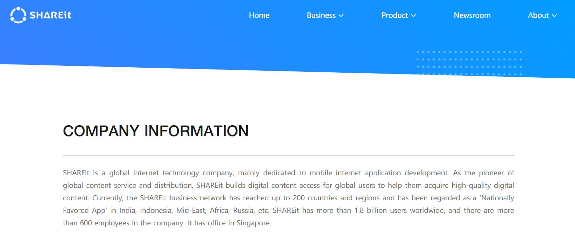 SHAREit Group About Us